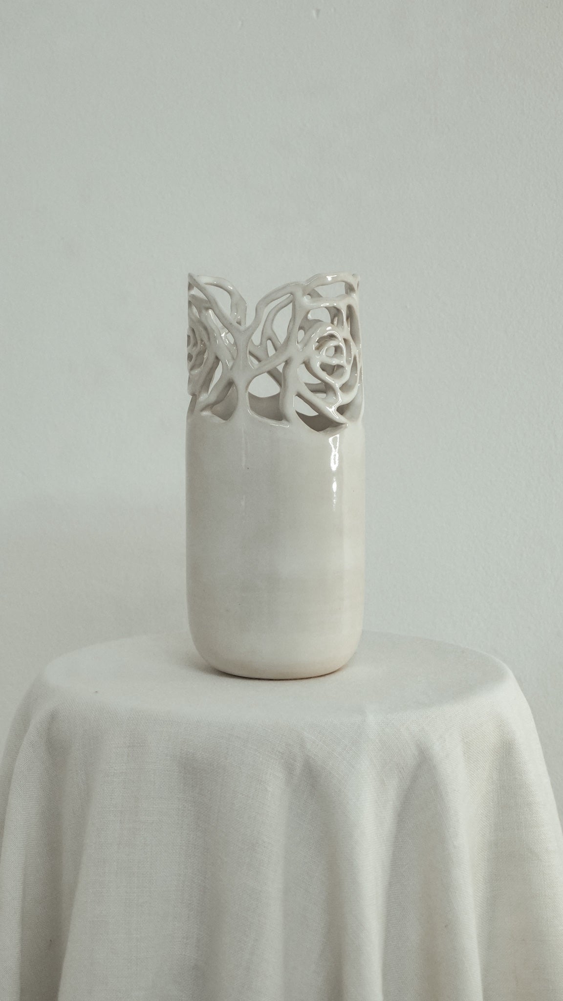 Floral Lace Vase by Faustine Telleschi | Handcrafted at Trove