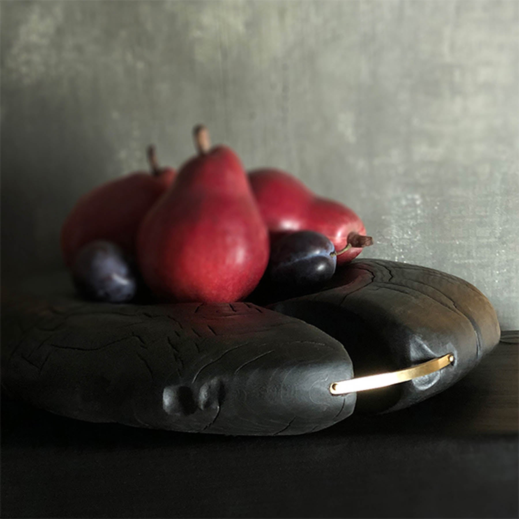 Round Shallow Vessel with Brass Bridge by Christian Nyberg | Trove