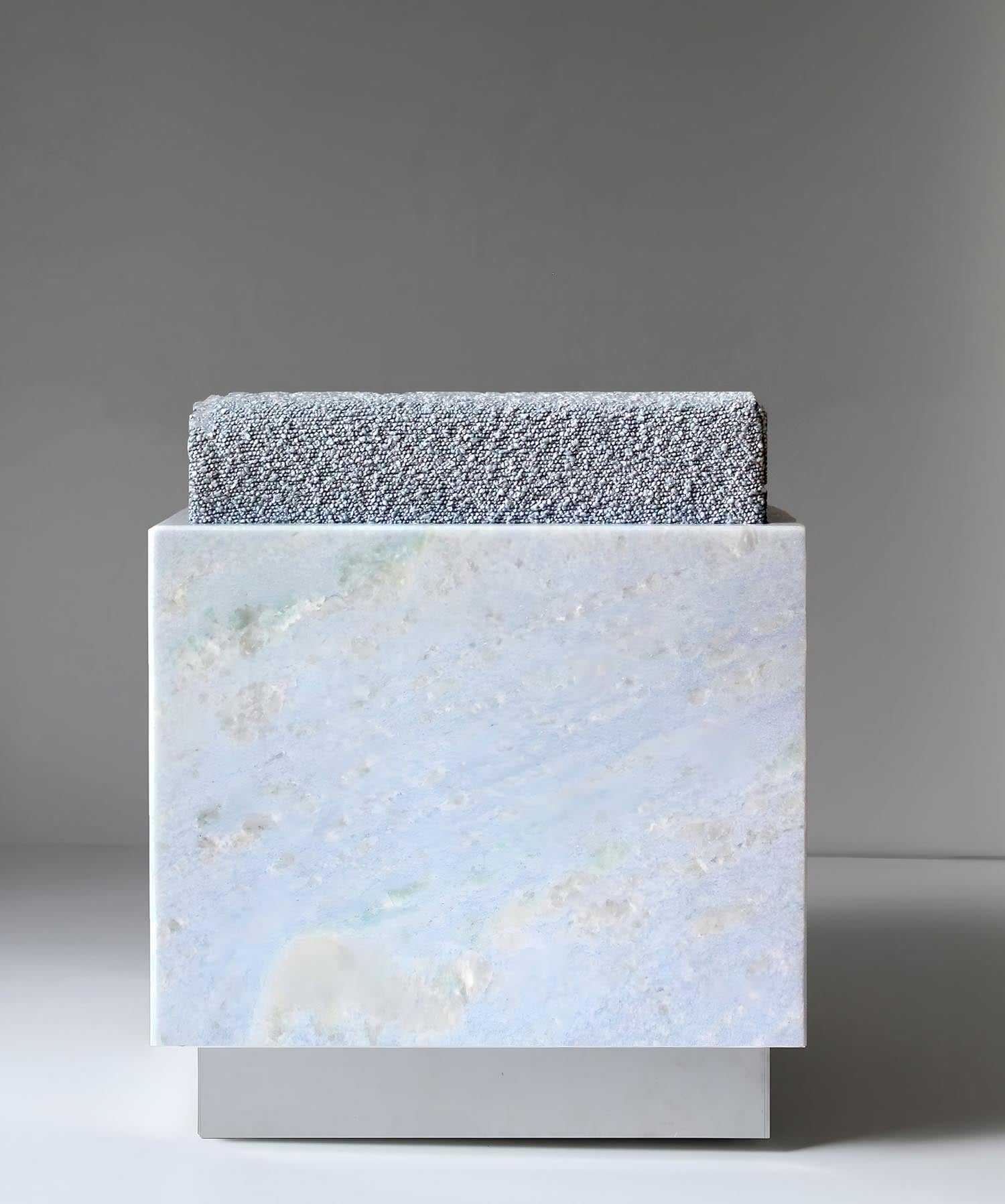 Alfie Marble Stool by Marbera | Handcrafted at Trove