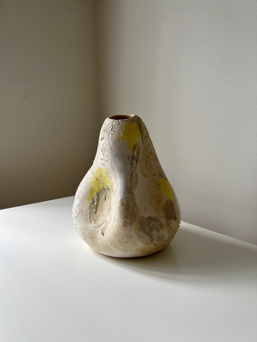 Multi-Colored Ceramic Vase by Anna Shipulina | Handcrafted at Trove